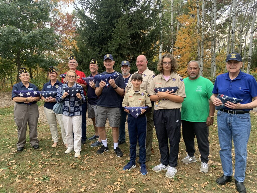 Flag Retirement Ceremony – October 2022 – Daniel R Olsen Post 594